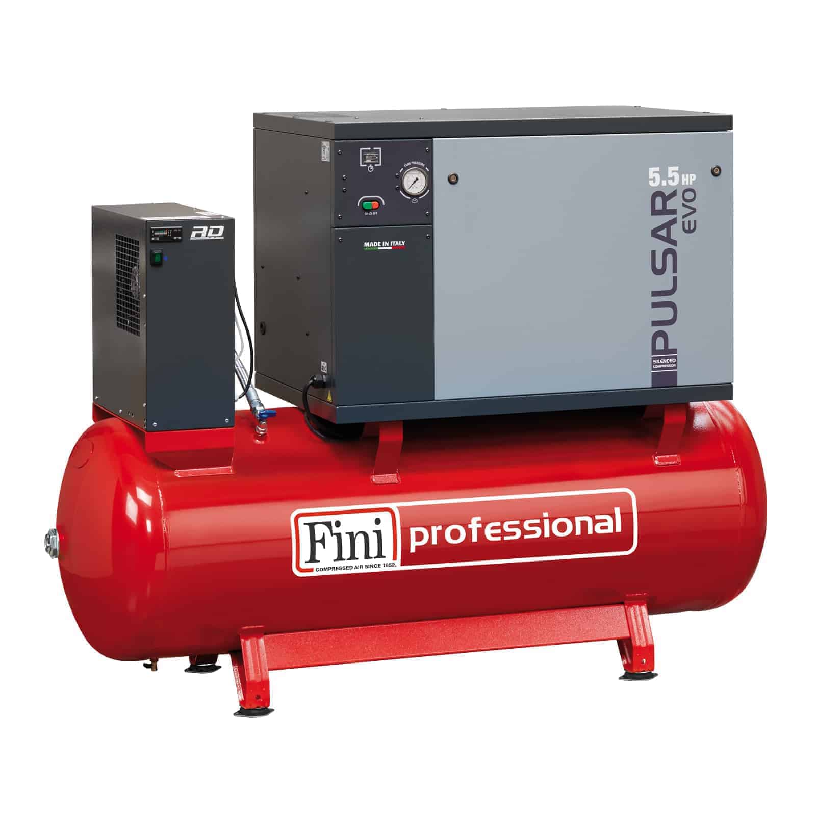 Professional two-stage belt compressor, ideal for heavy and continuous ... Professional two-stage belt compressor, ideal for heavy and continuous ...